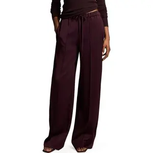 Vince Pintuck Drawstring Pants - Blackberry