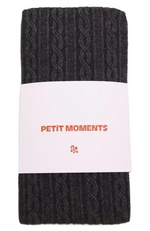 PETIT MOMENTS Cable Knit Tights - Grey