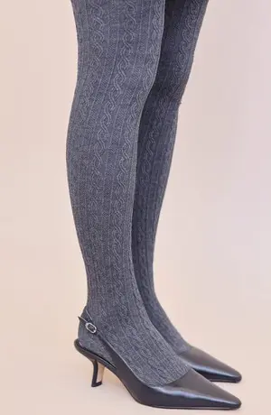 PETIT MOMENTS Cable Knit Tights