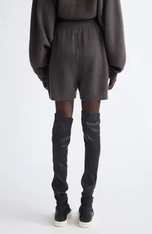 Rick Owens Cashmere Blend Knit Shorts