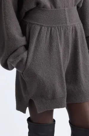 Rick Owens Cashmere Blend Knit Shorts