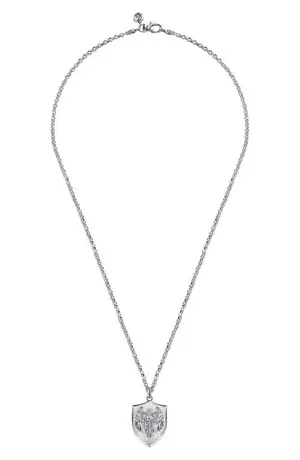 GABRIEL & CO. Modern Relics Shield Pendant Necklace