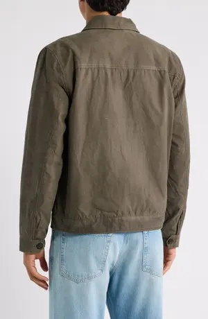 Marine Layer Waxed Canvas Trucker Jacket