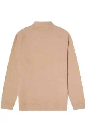 Robert Talbott Wesley Cashmere Blend Quarter Zip - Camel