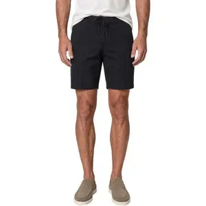 Robert Talbott Stewart Stretch Linen Blend Convertible Drawstring Short - Black