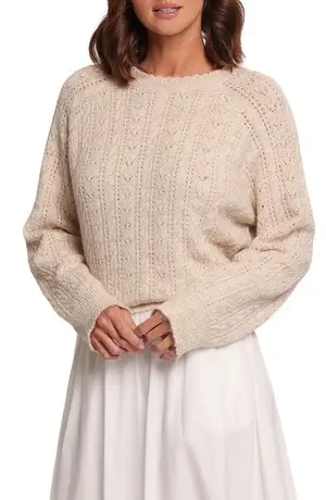 PETAL & PUP Reece Pointelle Sweater