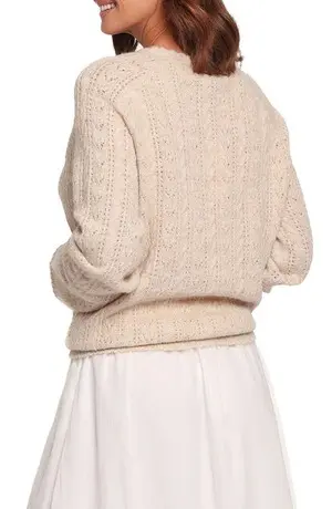PETAL & PUP Reece Pointelle Sweater