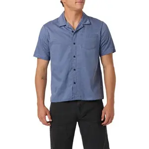 O'Neill Og Sails Jacquard Cotton Twill Camp Shirt - Nightshadow Blue