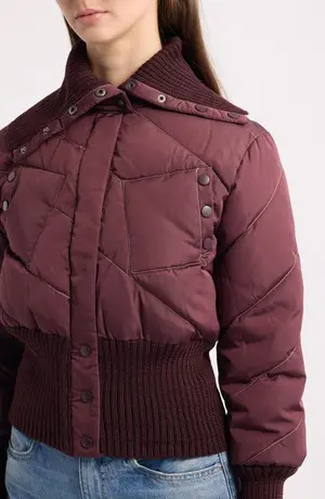 BDG URBAN OUTFITTERS Asymmetrical Quilted Puffer Jacket