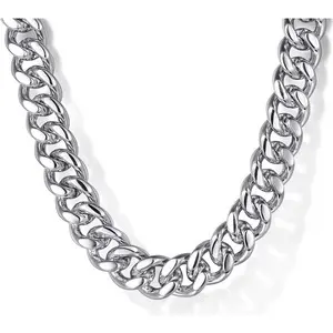 GABRIEL & CO. Curb Link Chain Necklace - Sterling Silver
