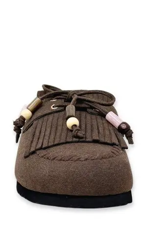 SHU SHOP Tilly Faux Suede Clog - Brown Suede