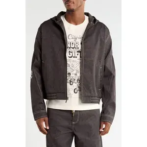 HONOR THE GIFT Twill Hood Jacket - Black