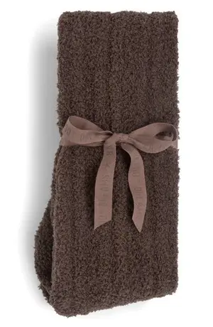 Barefoot Dreams Cozychic® Pointelle Knee High Socks - Umber