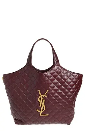 Saint Laurent Maxi Quilted Leather Shopper