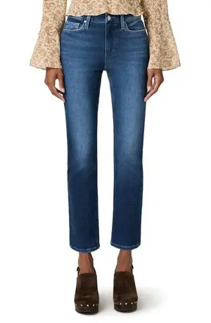 Paige Cindy High Waist Ankle Straight Leg Jeans - Hamptons