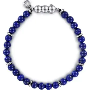 GABRIEL & CO. Bujukan Lapis Lazuli Bead Bracelet - Sterling Silver/lapis