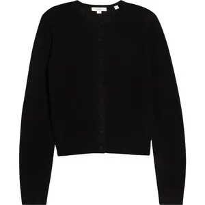 Vince Mixed Media Wool And Silk Blend Cardigan