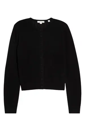 Vince Mixed Media Wool And Silk Blend Cardigan