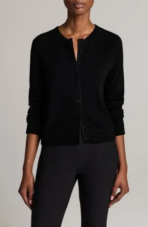 Vince Mixed Media Wool And Silk Blend Cardigan
