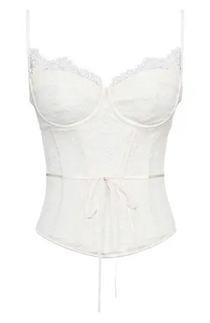 House Of Cb Audrina Lace Corset Top