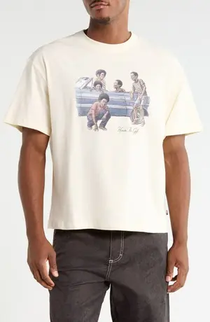HONOR THE GIFT The Lot Cotton Graphic T-shirt - Bone