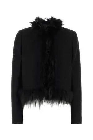 Fendi Fendi Women Black Boucle Jacket Multicolor