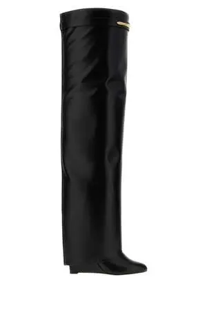 Givenchy Leather Shark Pinch Boots - Black