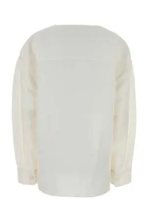 JIL SANDER Linen Blend Oversize Shirt