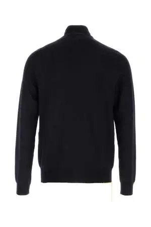 Fendi Midnight Stretch Wool Cardigan - Blue