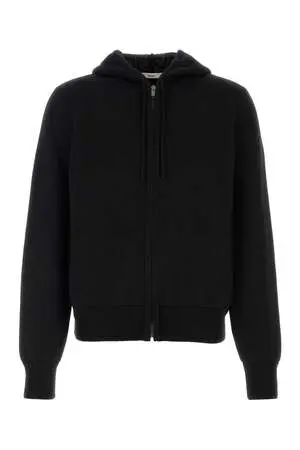 Fendi Fendi Men Black Stretch Cashmere Blend Sweatshirt Black