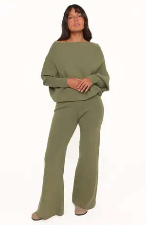 PETAL & PUP Gennie Two-piece Knitted Pant Set