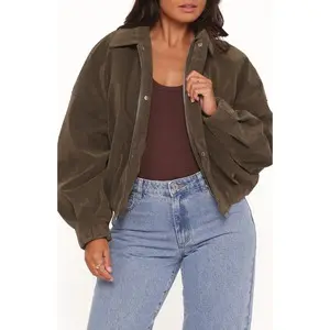 PETAL & PUP Jensen Faux Suede Bomber Jacket