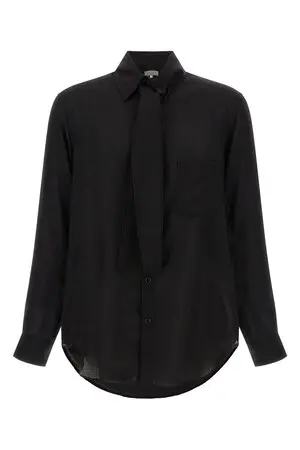 Yohji Yamamoto Stole Collar Shirt - Black