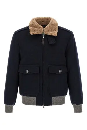 Brunello Cucinelli Cashmere Bomber Beaver