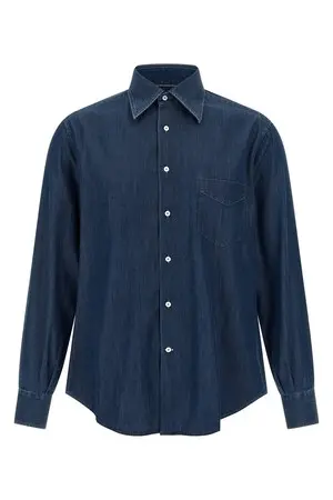 Brunello Cucinelli Lightweight Denim Shirt - Blue