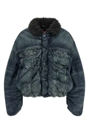 DIESEL® D-curly-fsj1' Jacket - Blue