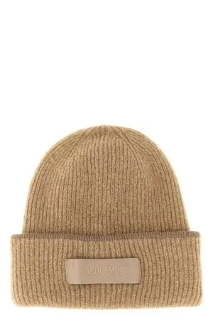 Jacquemus Le Bonnet Gros-grain' Beanie - Beige