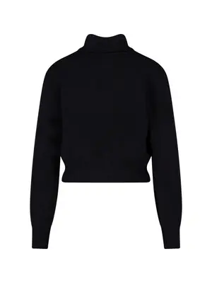 AUTRY Knitted Viscose Jacket - Black