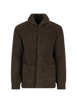 DUNST Wool-blend Cardigan - Brown