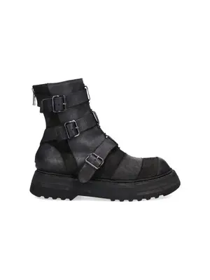 Guidi Buckle Ankle Boots