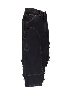 Vaquera Asymmetric Denim Mini Skirt