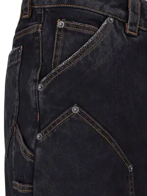 Vaquera Asymmetric Denim Mini Skirt