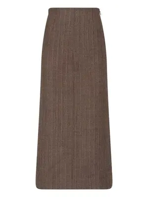 MAISON MARGIELA Midi Skirt With Houndstooth Pattern