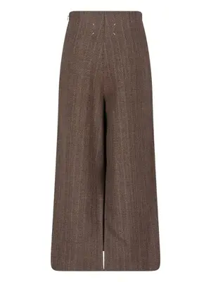 MAISON MARGIELA Midi Skirt With Houndstooth Pattern