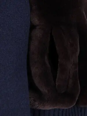 Miu Miu Shearling And Knit Blouson