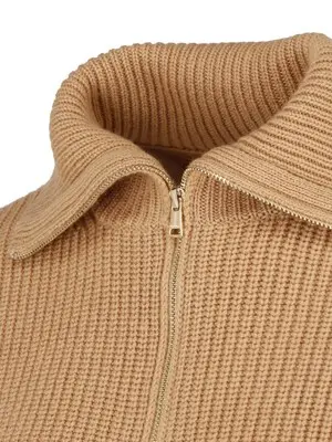 Max Mara Wool And Cashmere Zip Sweater