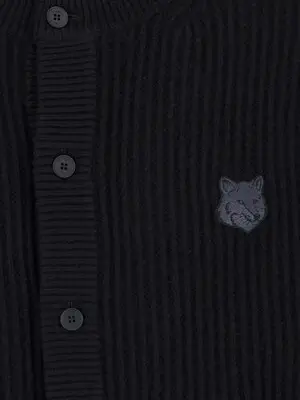 Maison Kitsuné Merino Wool Cardigan "fox Head