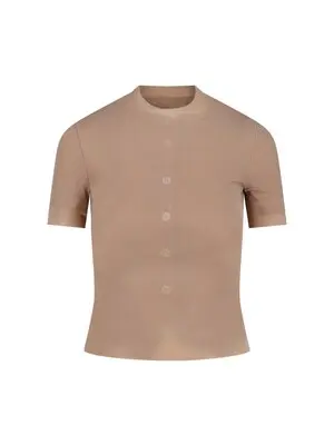 MAISON MARGIELA Cupro T-shirt - Pink