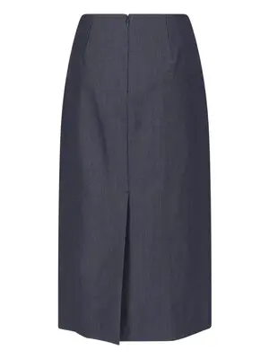 JIL SANDER Wool Fil-à-fil Skirt