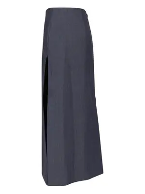 JIL SANDER Wool Fil-à-fil Skirt